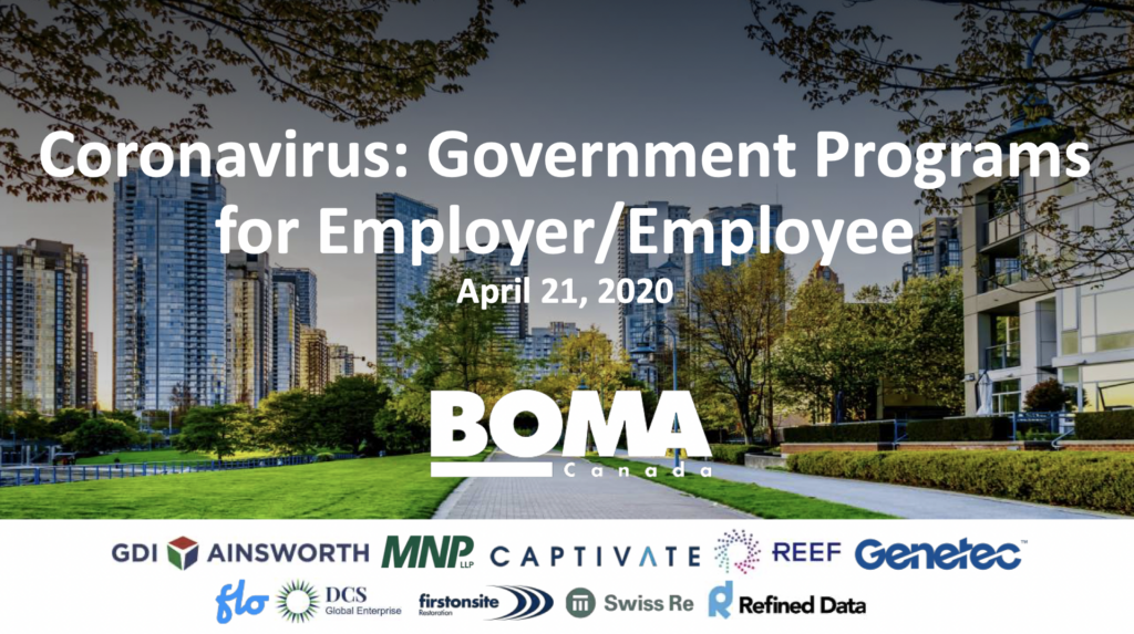 Coronavirus – Government Employer/Employee Programs – BOMA Canada – English